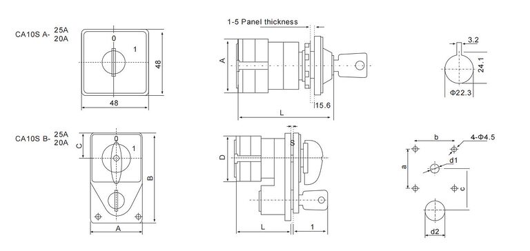 CA10GS Universal Changover Switch - Shanghai Ebasee Electric Co.,Ltd
