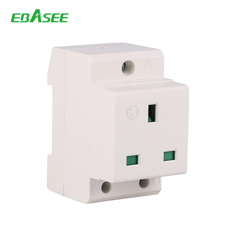 EBSA5 DIN Rail Mountable UK Socket Modular Socket - Shanghai Ebasee ...
