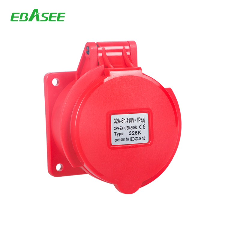 SN Series IP44 / IP67 Industrial Flanged Socket Straight - Shanghai ...