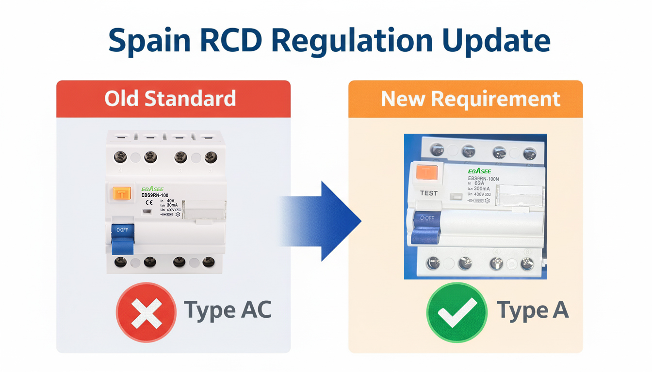 Spain RCD Regulation Update 2026 and RCD Selection Guide - Shanghai ...